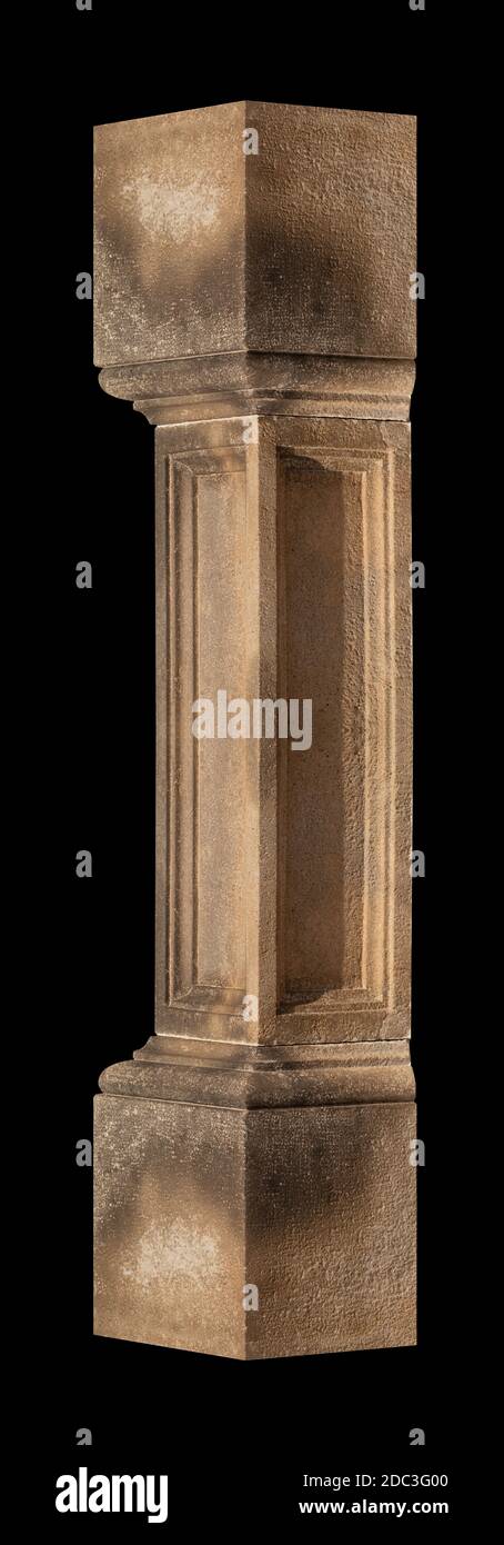 Éléments de décorations architecturales de bâtiments, colonnes et ...