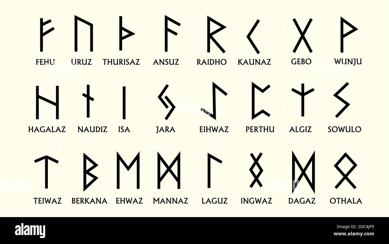 Pierre runique Banque d'images vectorielles - Alamy