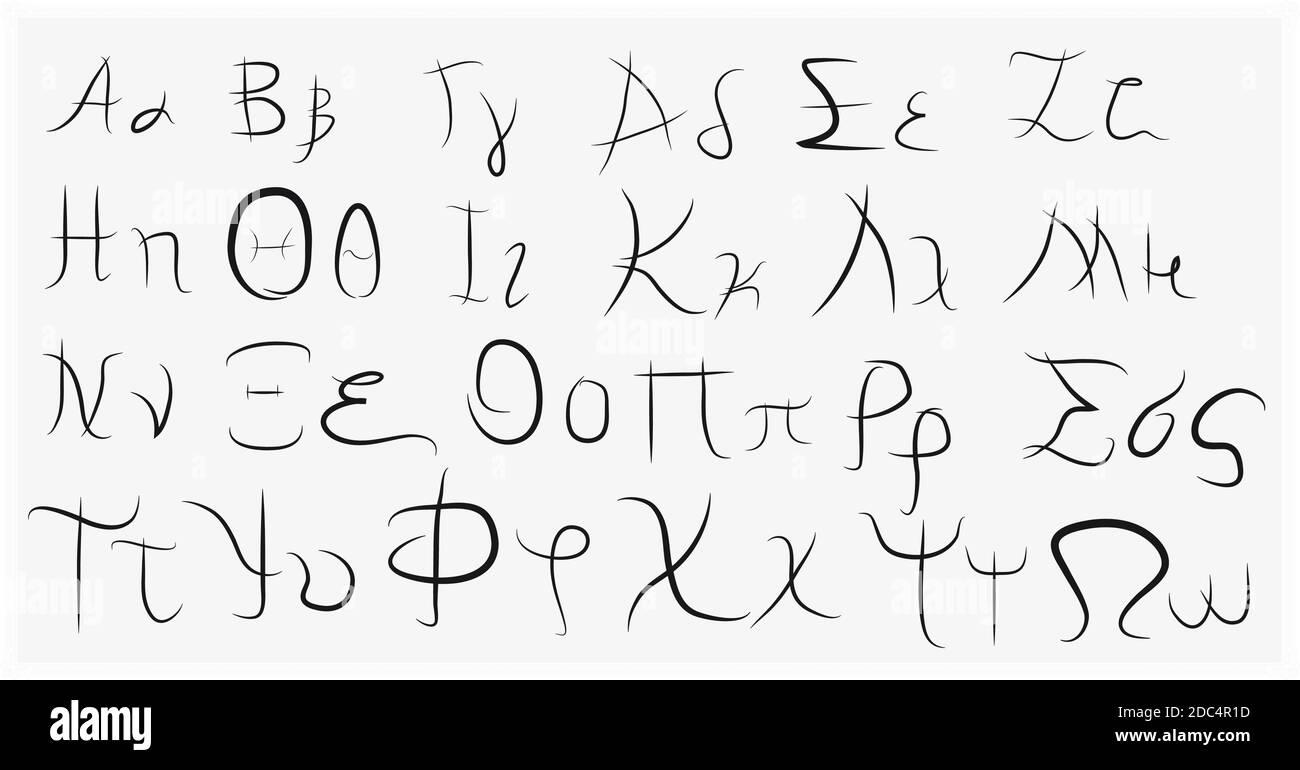 Greek alphabet vector uppercase lowercase Banque de photographies et d ...