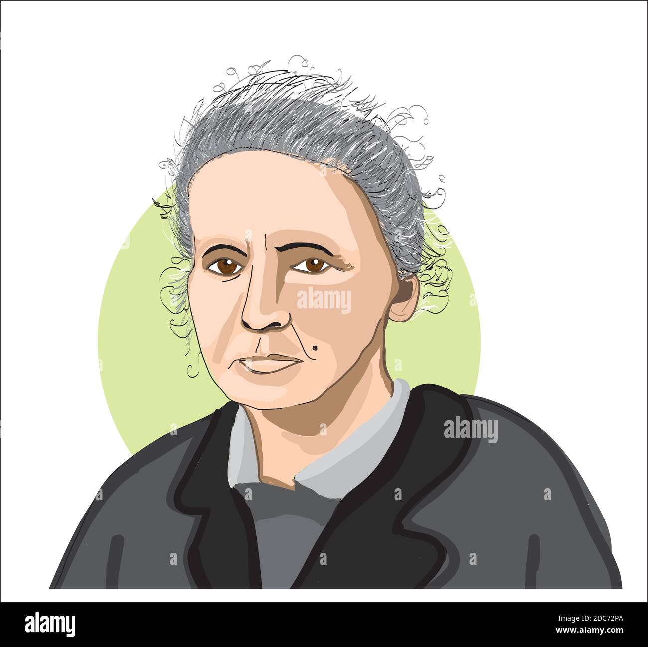 Marie curie portrait Banque d'images vectorielles - Alamy