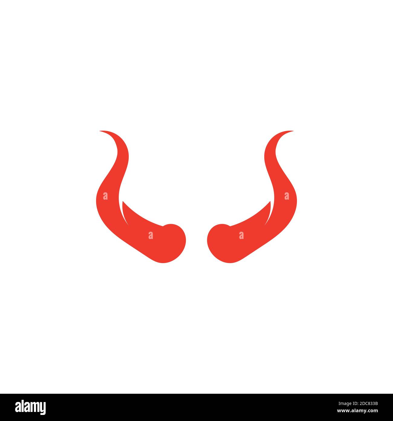 Corne du diable l'icône vecteur illustration modèle logo design Image ...