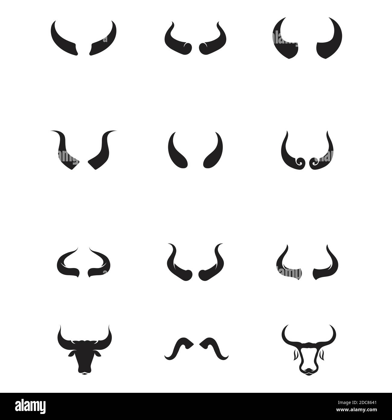 Corne du diable l'icône vecteur illustration modèle logo design Image ...