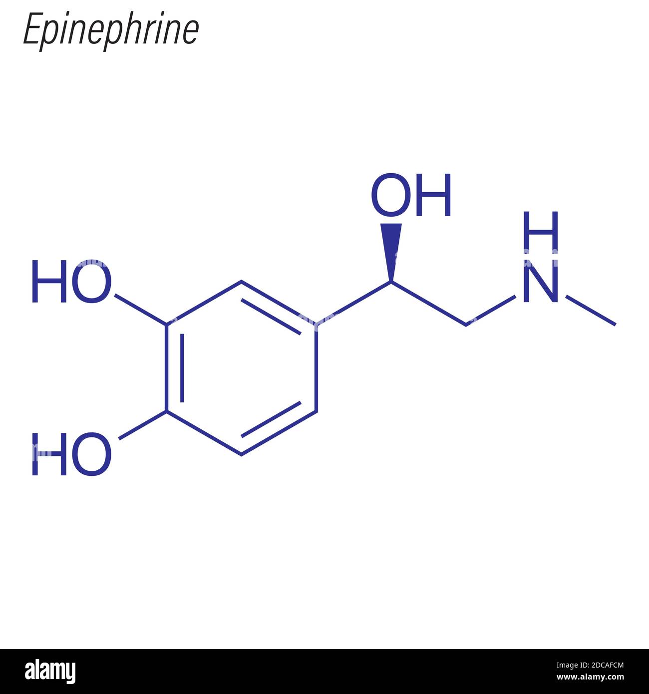 Adrenaline epinephrine molecule Banque de photographies et d’images à ...