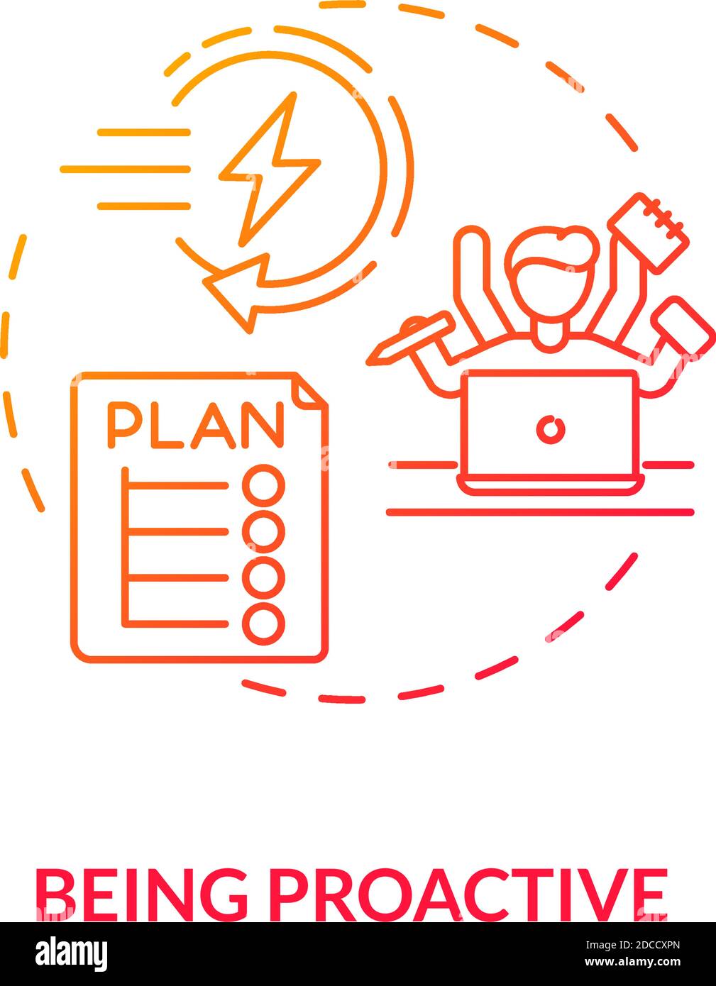 Iniciativa y proactividad Banque d'images vectorielles - Alamy