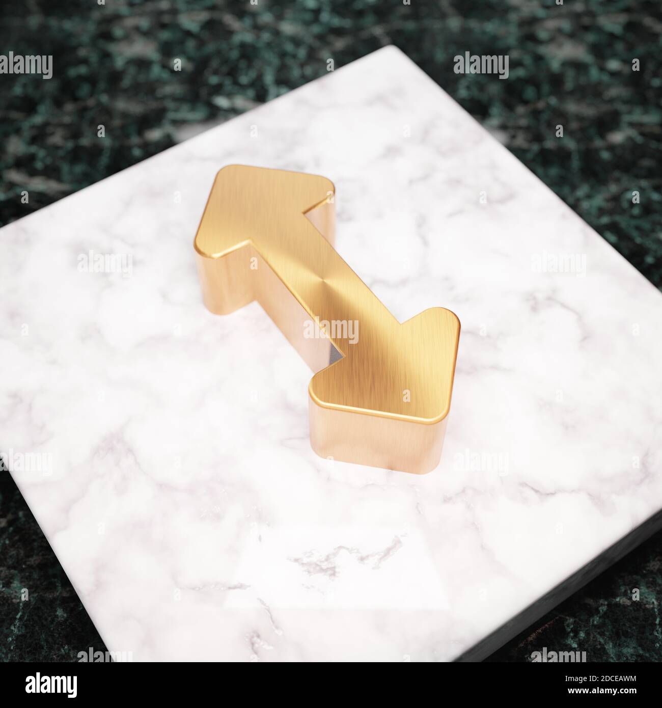 Icône de flèches verticales. Symbole de flèches verticales en bronze ...