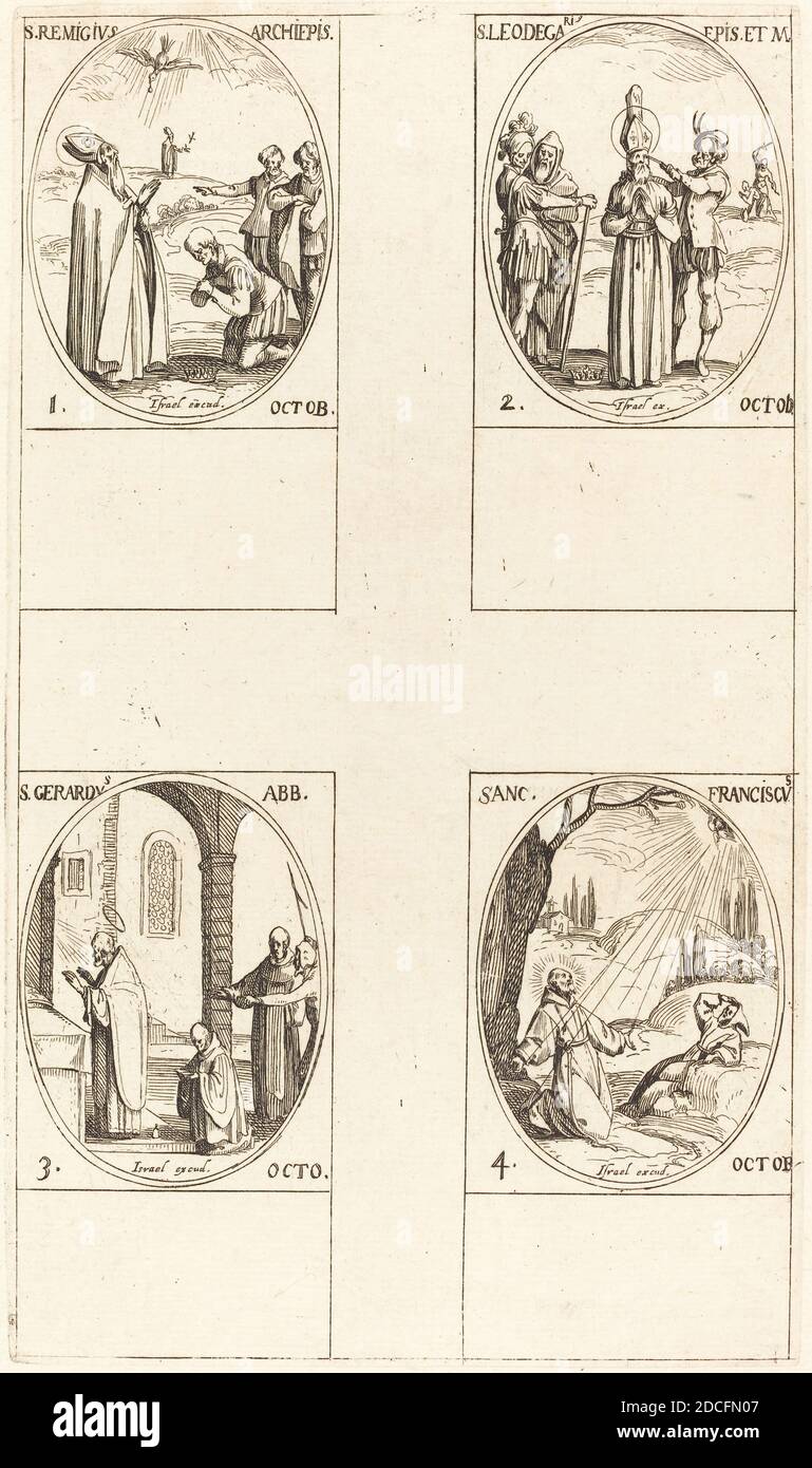 Jacques Callot, (artiste), français, 1592 - 1635, Saint-Remigius; Saint ...