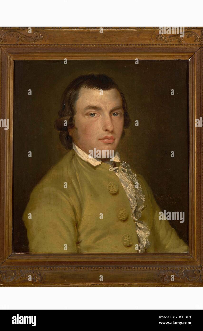 Peinture, Nicolas Joseph Delin, 1786, Signature avant, en bas à droite ...