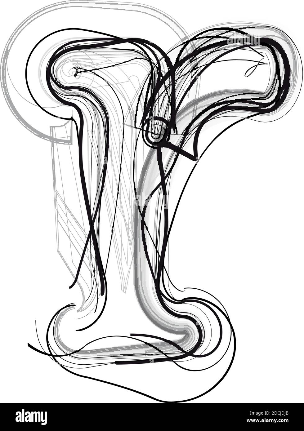 Lettering calligraphy script r Banque de photographies et d’images à ...