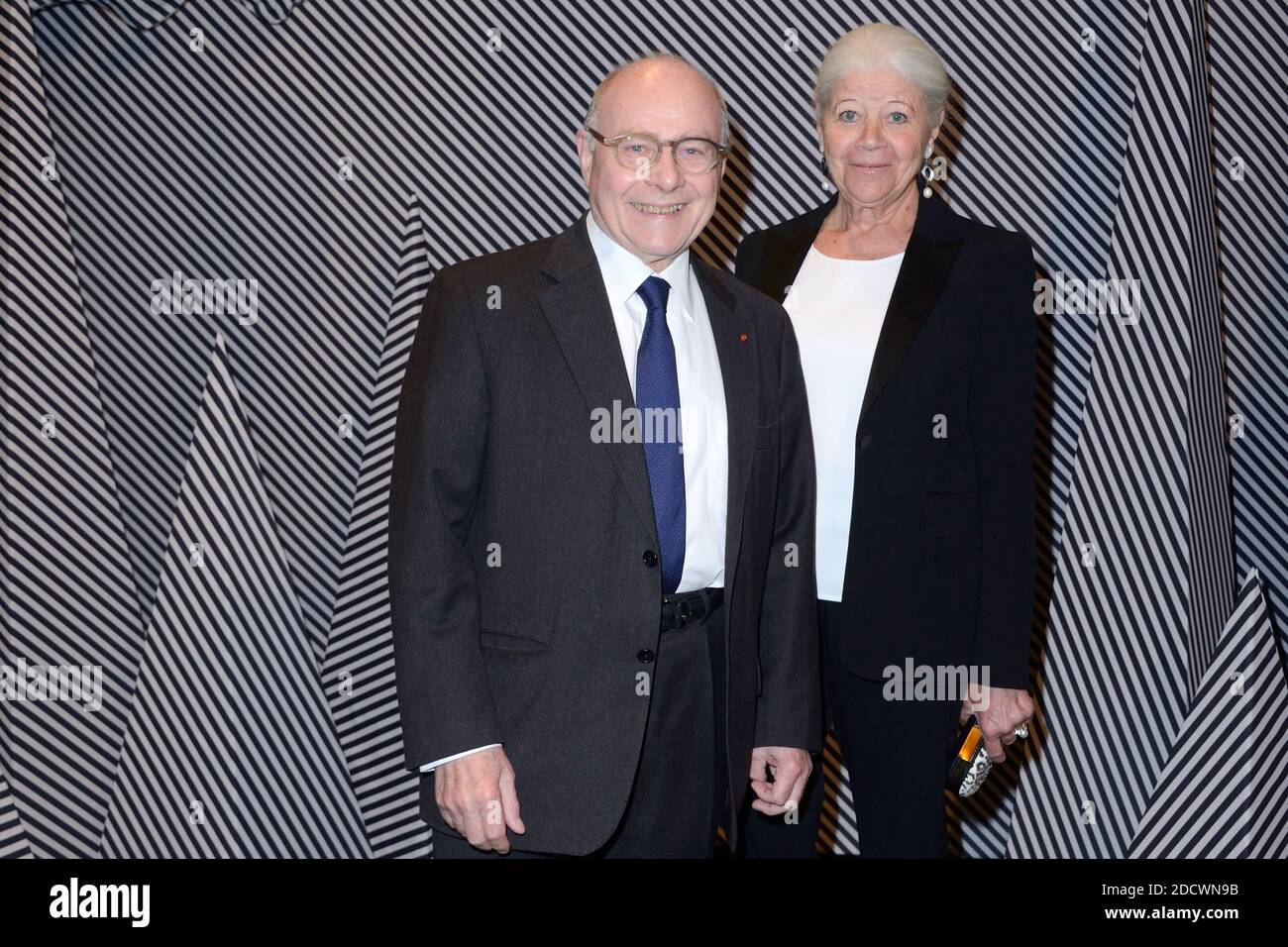 Alain Pompidou et sa femme Nicole Pompidou assistante au dîner de Gala ...