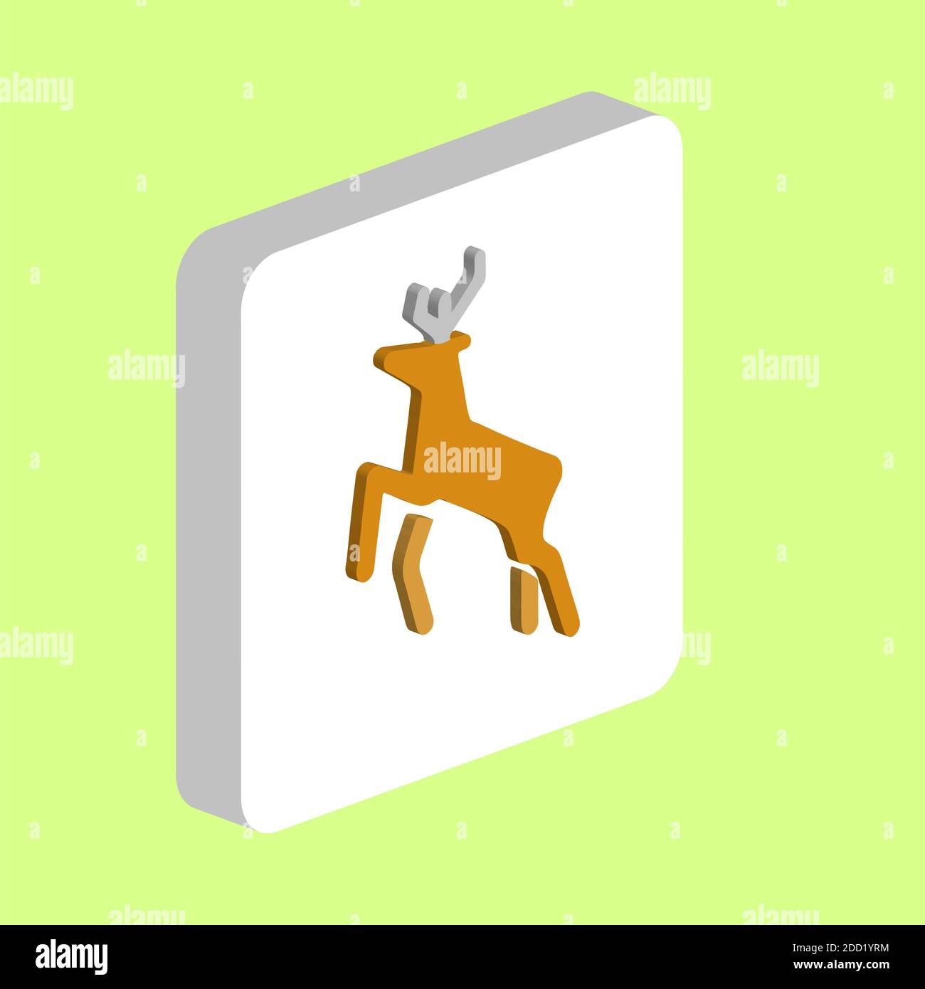 Icône de vecteur simple Deer. Modèle de conception de symbole d ...