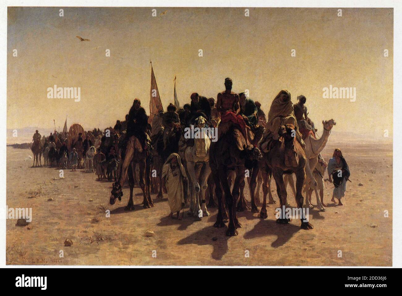 Léon Belly. 1827-1877. Pèlerins allant à la Mecque. 1961 Photo Stock ...