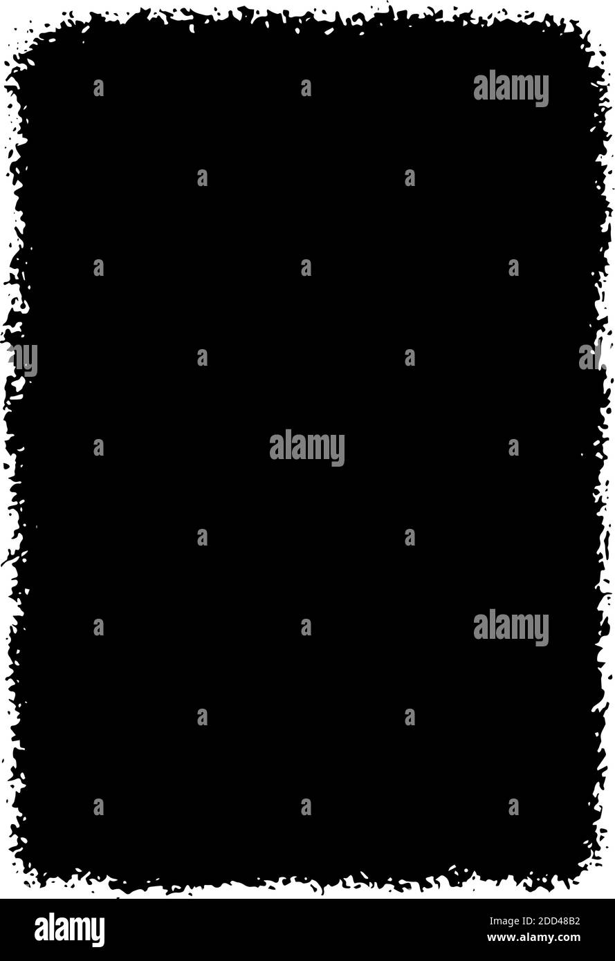 Grunge la texture vectorielle noir et blanc. Gabarit de cadre dessiné à ...