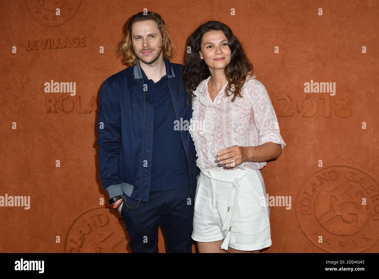 Jean-Baptiste Shelmerdine et sa copine Stephanie assistent à l'Open de ...