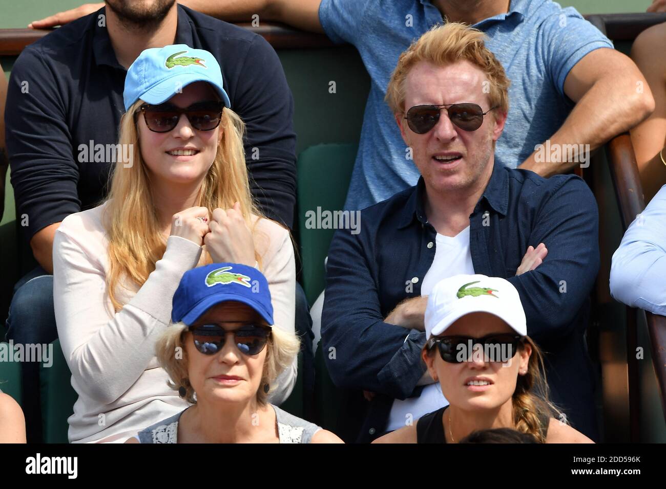 L'actrice Natacha Regnier et son compagnon journaliste Jerome Pitorin ...