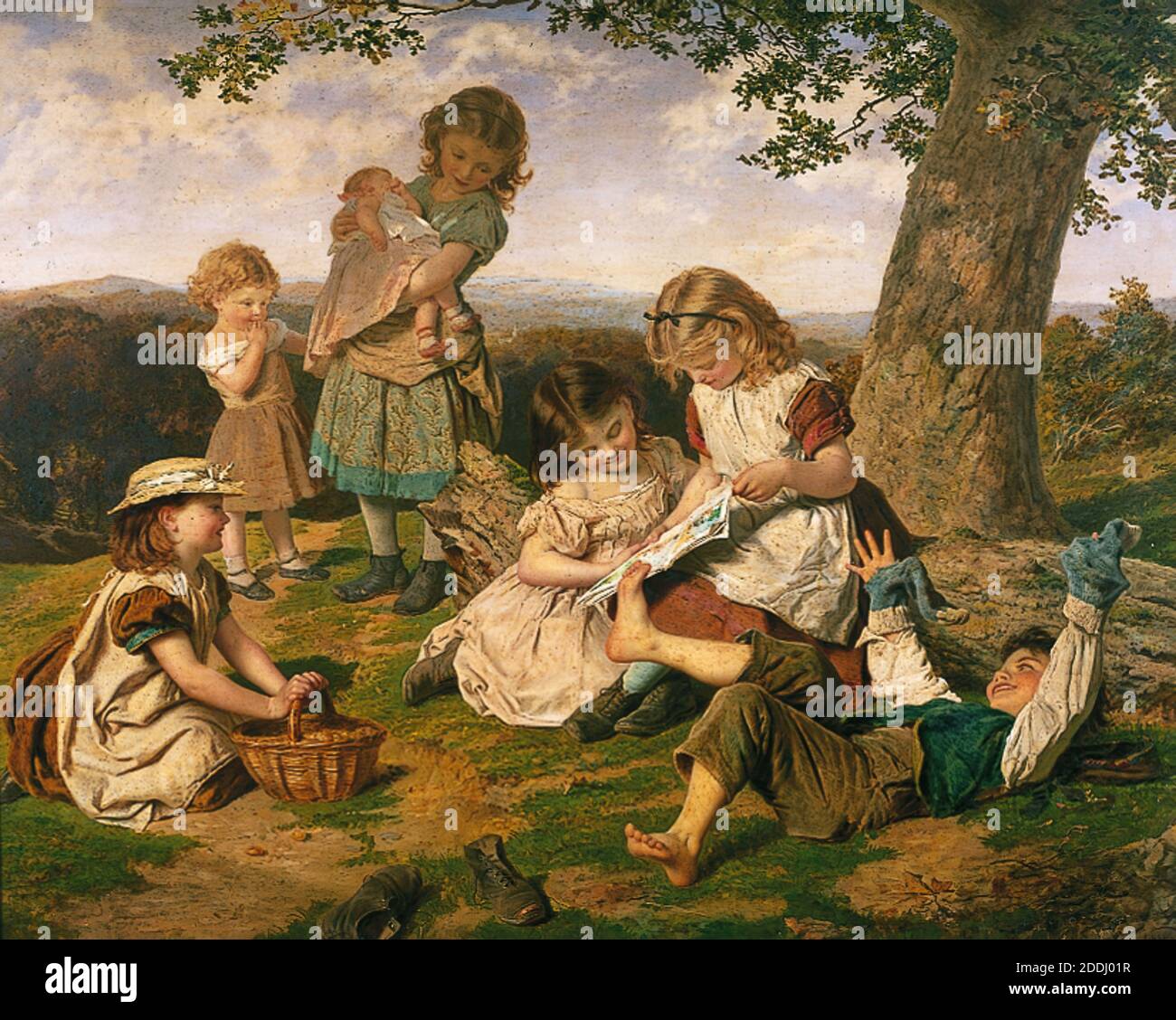 The Children's Story Book, 1890 Sophie Gengembre Anderson (d. 1903 ...