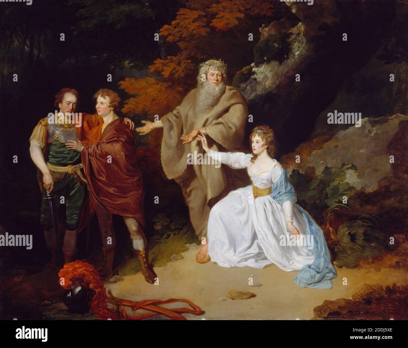 Une scène de la tempête de Shakespeare, 1787 par Francis Wheatley ...