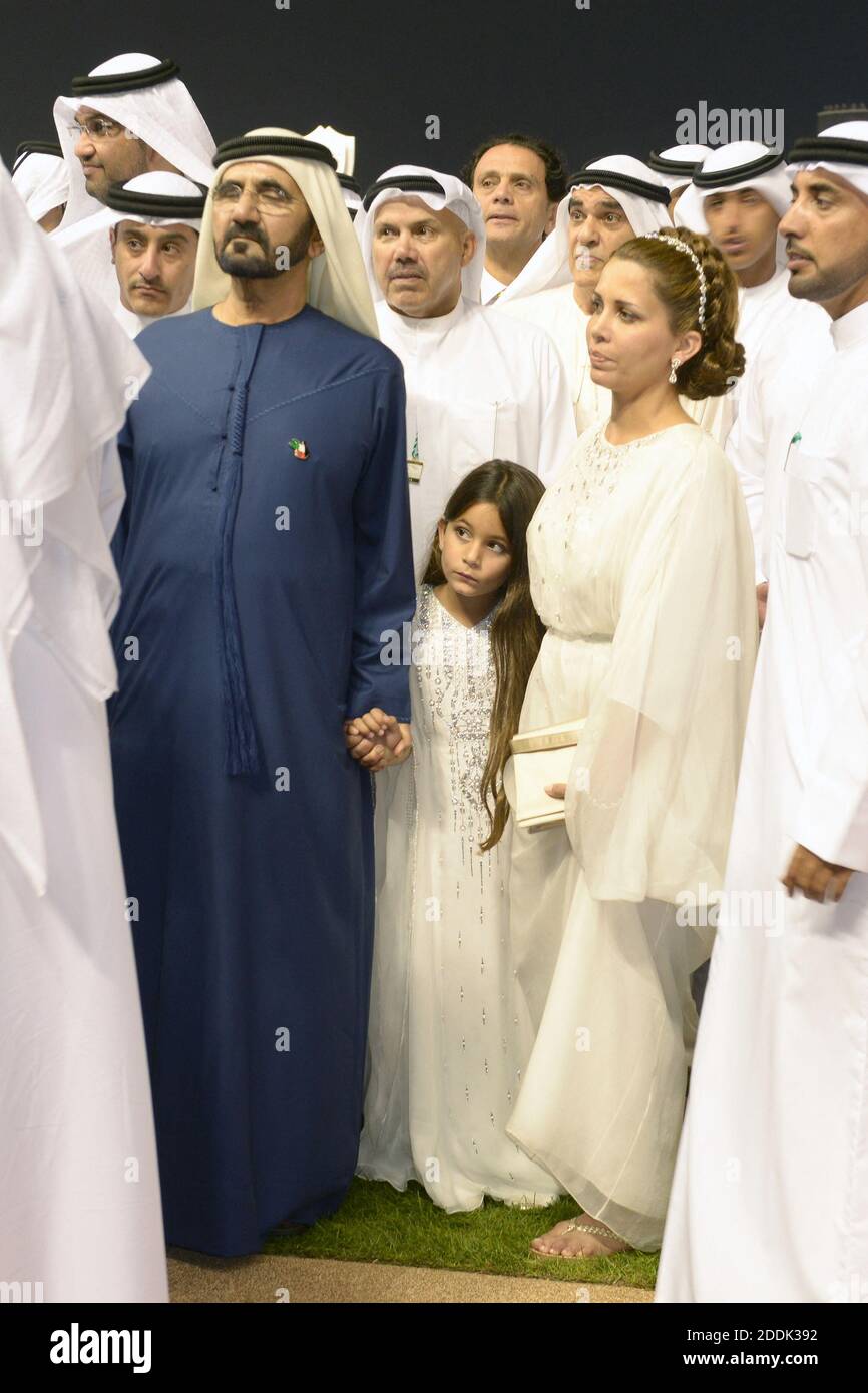Photo du dossier - le cheikh Mohammed Bin Rashed Al Maktoum, son épouse la princesse Haya Bint ...