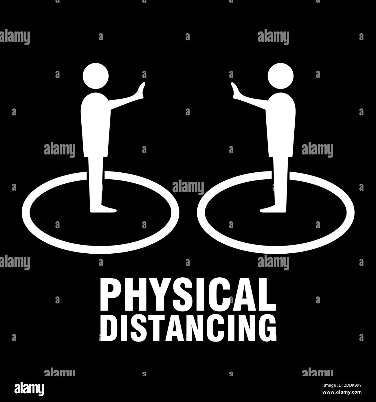 Maintenir une distance physique Banque d'images vectorielles - Alamy