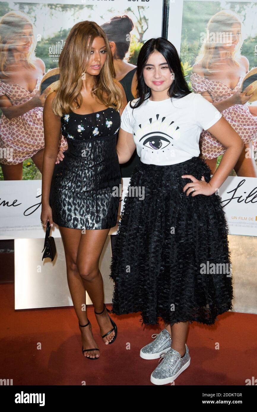 Zahia Dehar et Mina Farid participent à la première du film « une feuille facile » de Paris à l ...