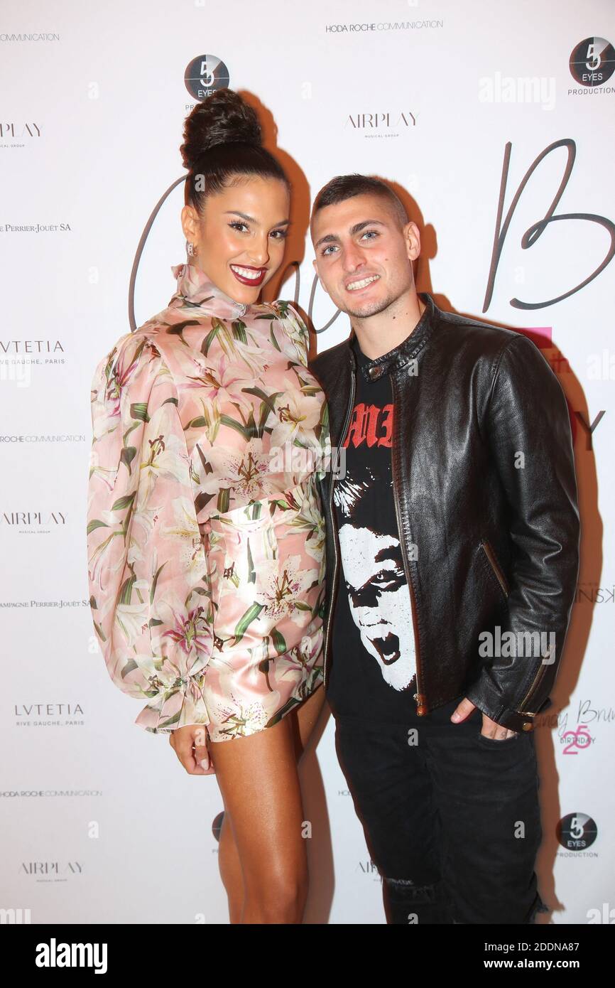 Marco Verratti et sa petite amie Jessica Aidi assistaient à une fête ...