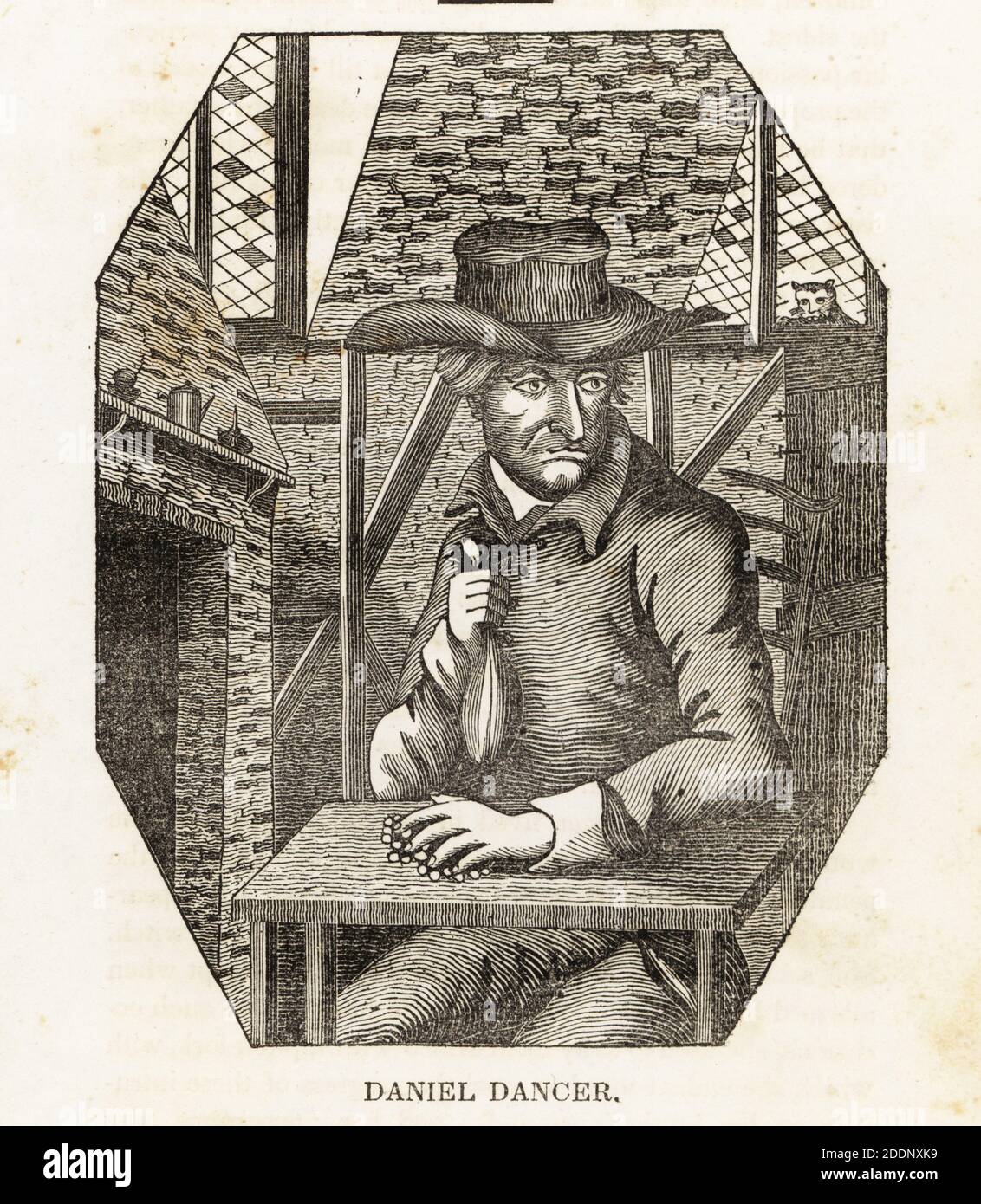 Daniel Dancer, célèbre miser du XVIIIe siècle avec un sac d'or et de ...