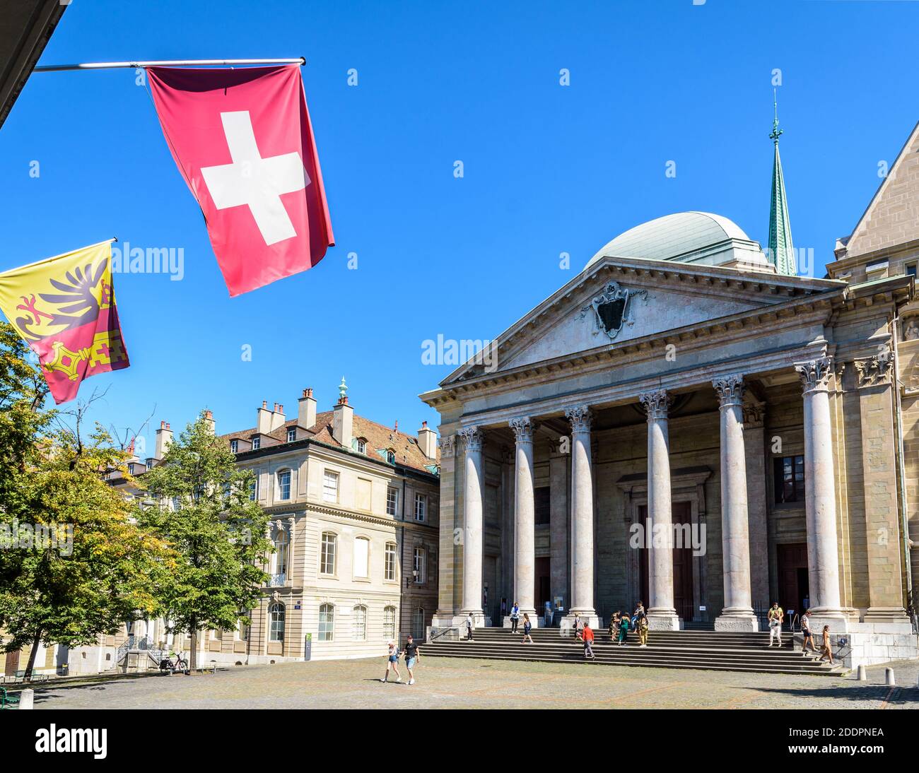 Drapeau suisse carre ancien Banque de photographies et d’images à haute ...
