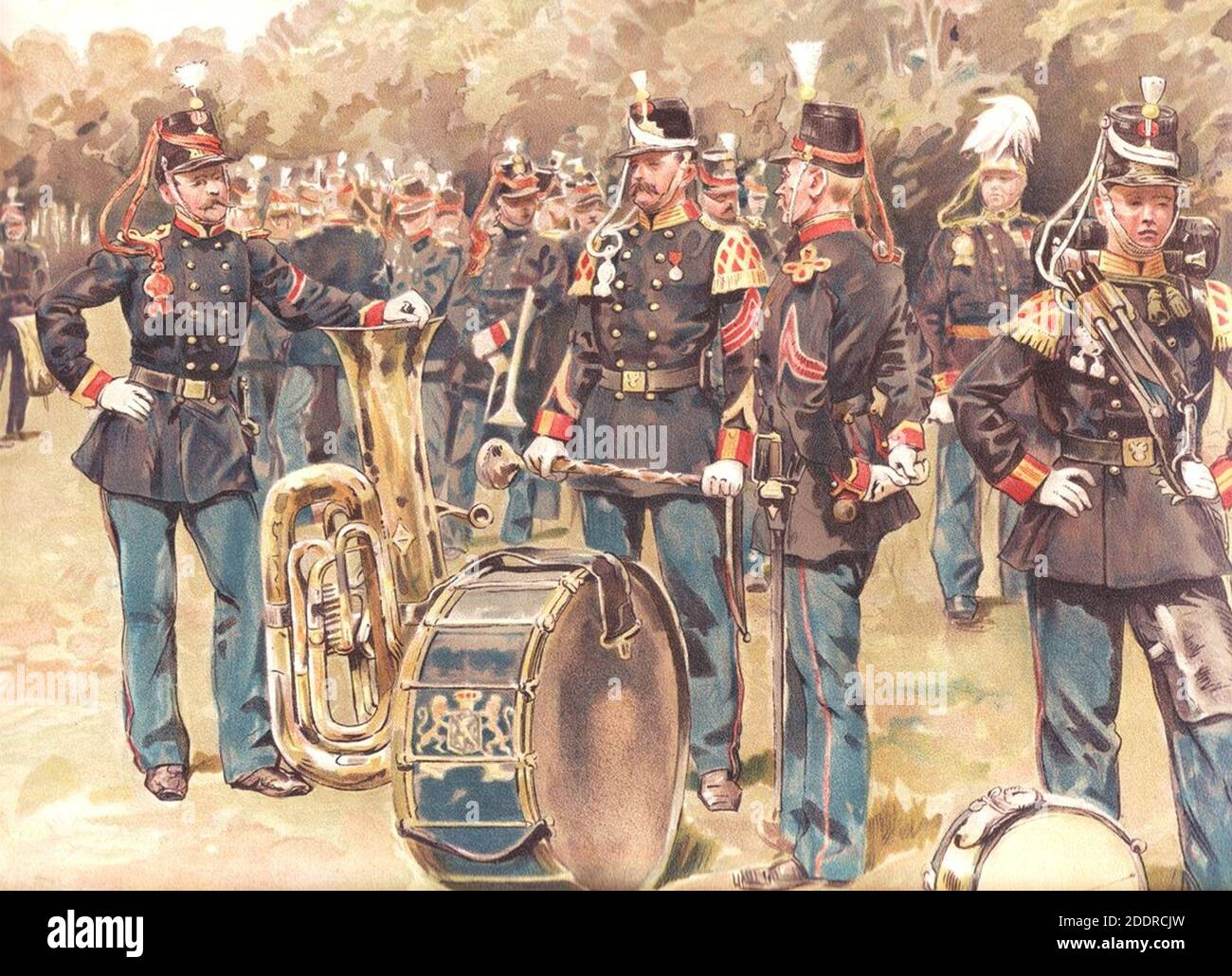 Koninklijke militaire Kapel, sergent tamboer en tamboer van het ...