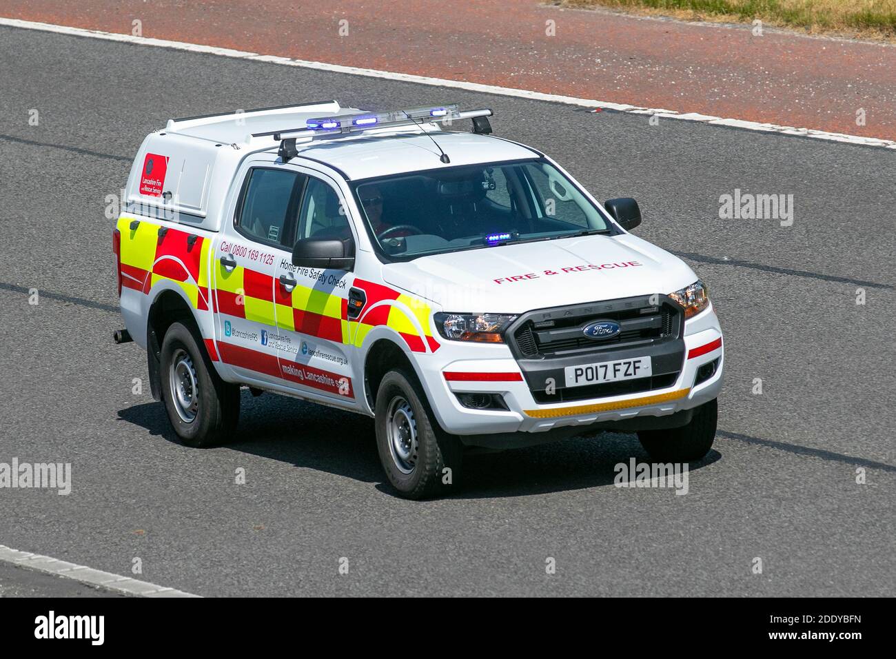 2017 camions d'incendie et de sauvetage blancs Ford Ranger XL 4X4 TDCI ...
