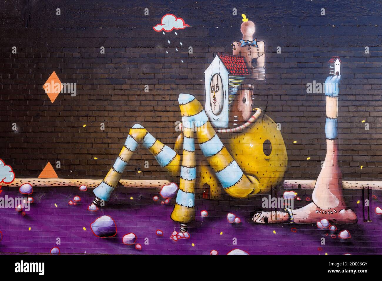 Street art work, Otautahi, de Jacob Yikes à Christchurch, Nouvelle ...