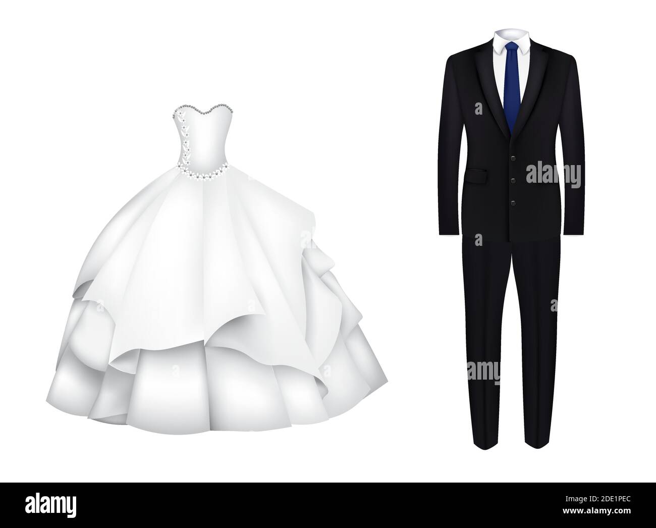 Robe de satin Banque d'images vectorielles - Alamy