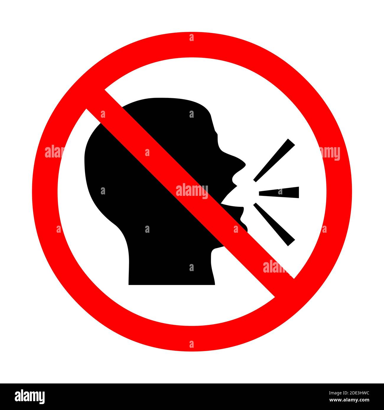 Interdit de crier Banque de photographies et d’images à haute ...