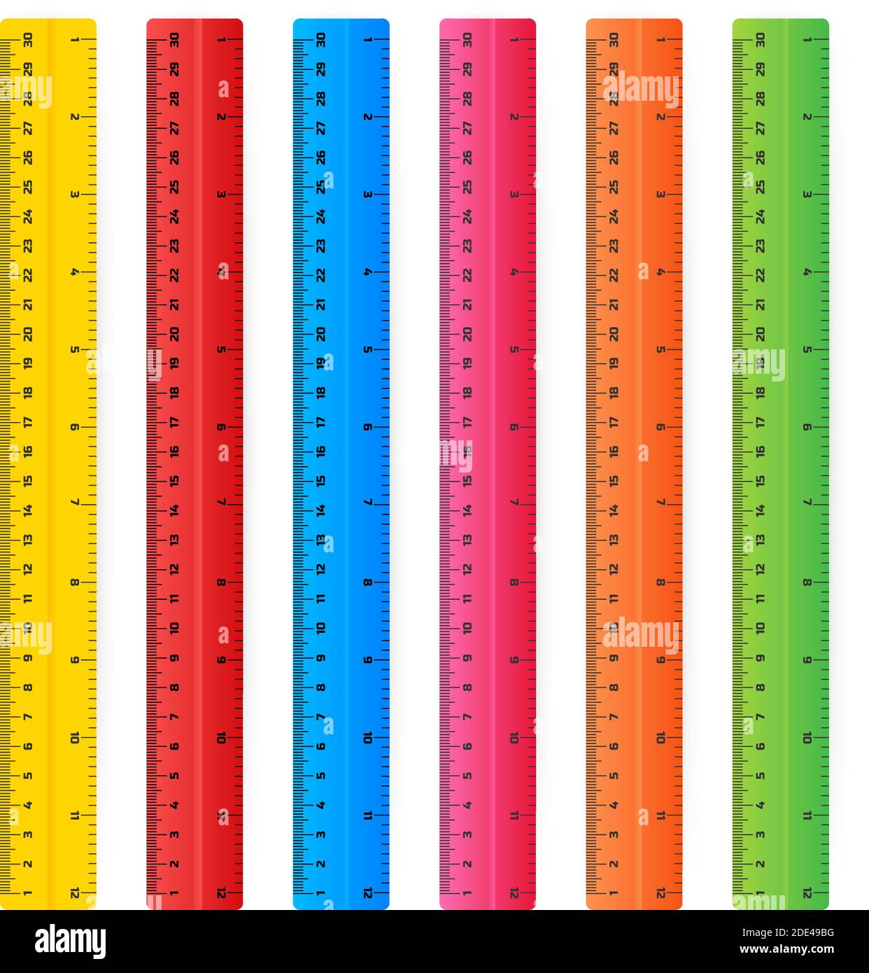 Cm ruler Banque d'images vectorielles - Alamy