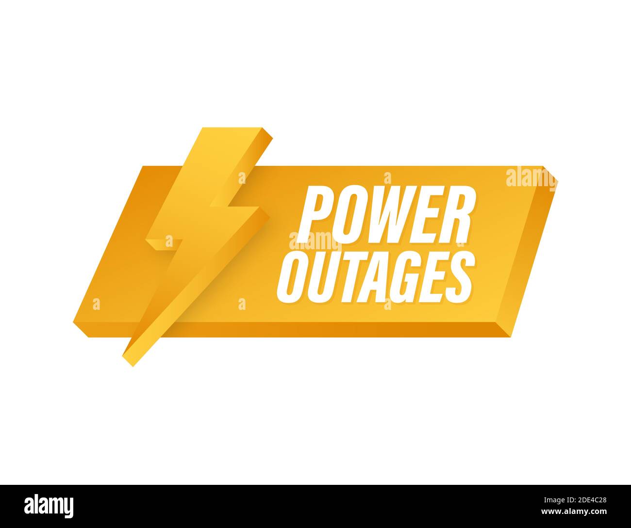 Des coupures de courant. Badge, icône, stamp, logo. Vector illustration ...