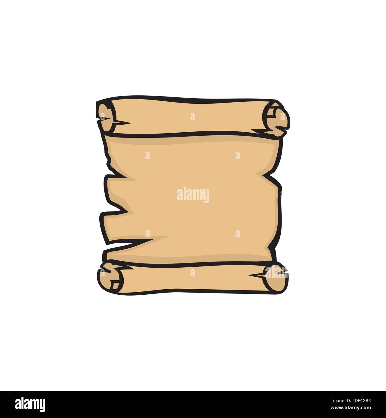 Dessin animé de parchemin inscription design illustration vecteur eps ...