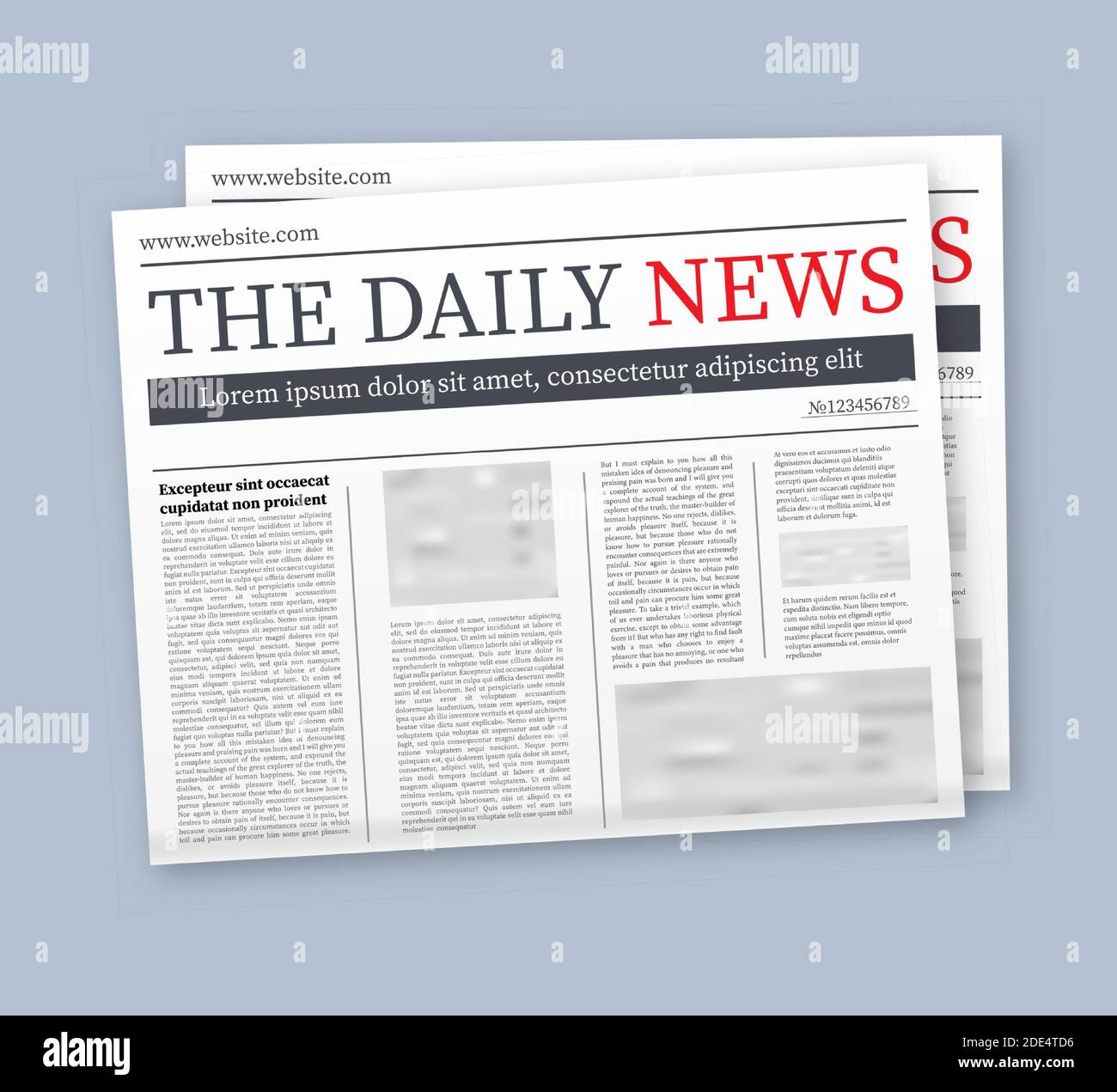 Coupure de presse Banque d'images vectorielles - Alamy