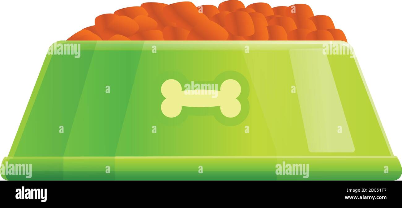 Icône alimentation pour chien nutritive. Dessin animé de l'icône de ...
