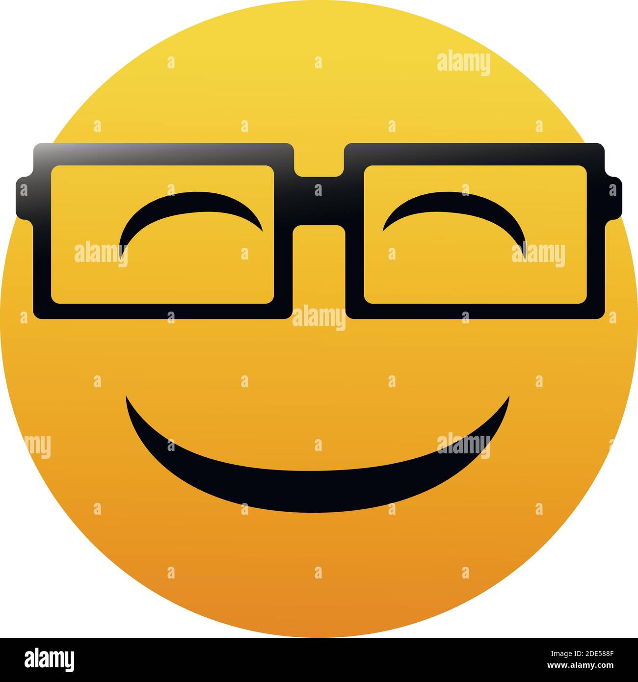 Smiley vector lunettes Banque de photographies et d’images à haute ...