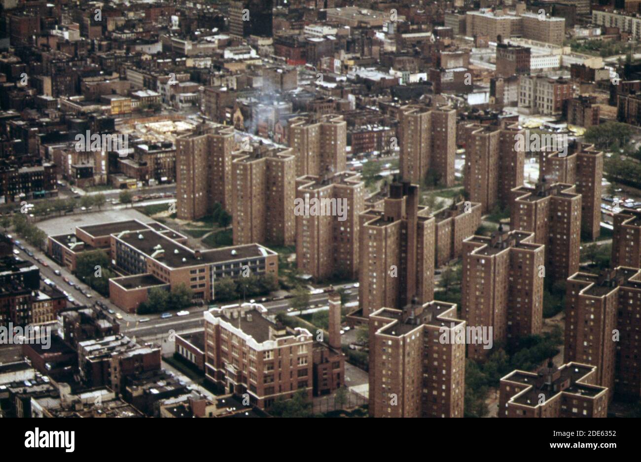 Vue aérienne du Bronx inférieur ca. 1973 Photo Stock - Alamy