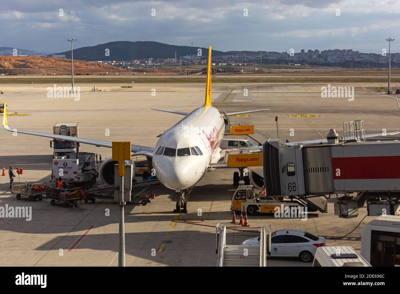 Aire de stationnement de l'avion de ligne Banque de photographies et d ...