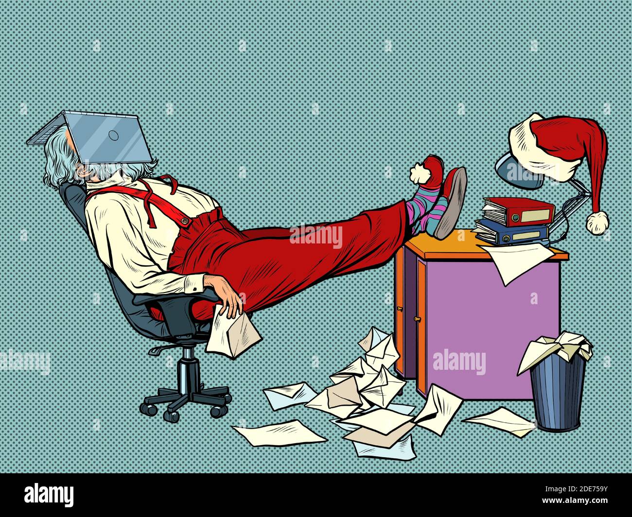 Fatigue de noël Banque d'images vectorielles - Alamy