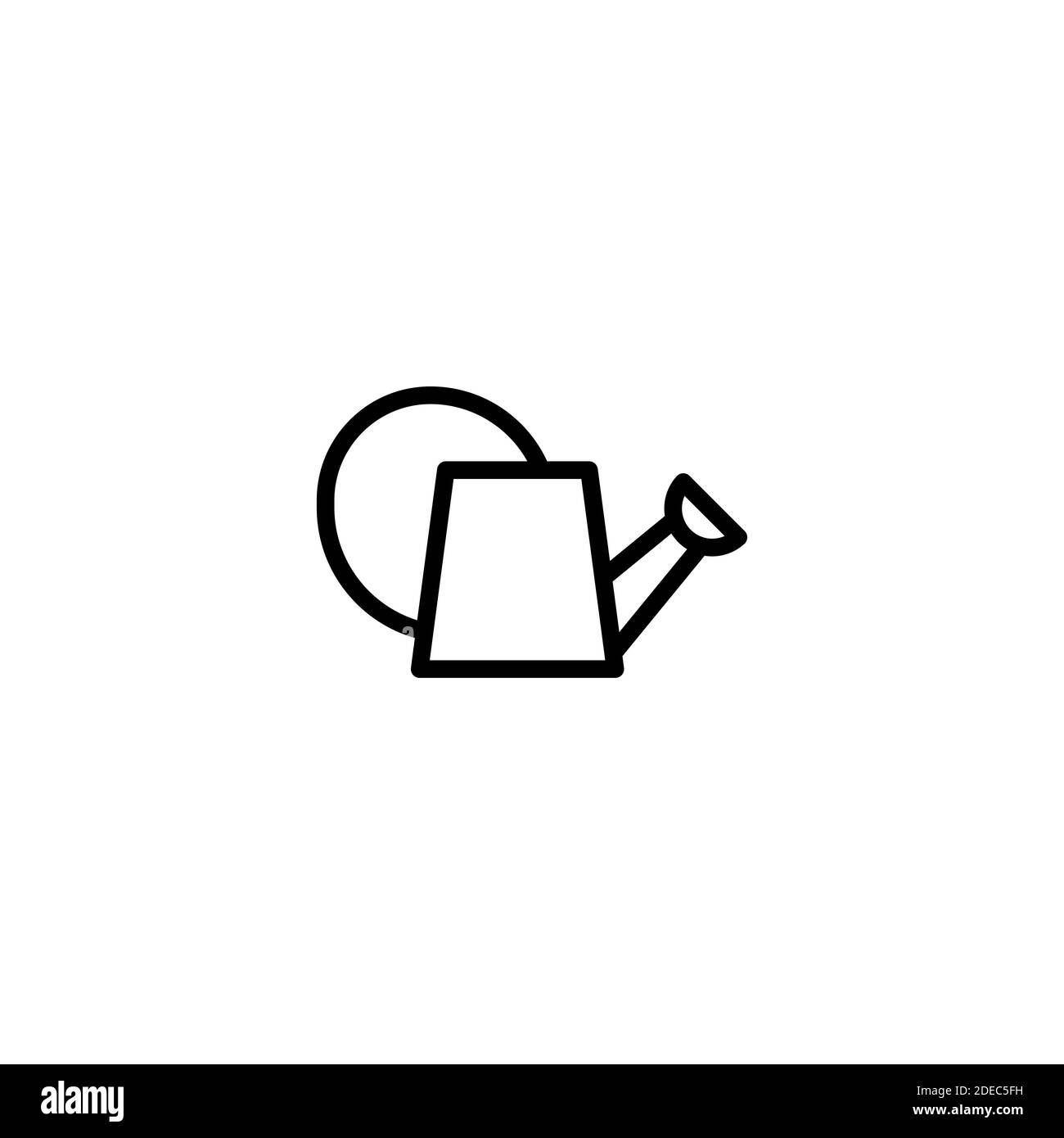 Icône de l'arrosoir. Pictogramme d'arrosage. Icône de ligne plate ...