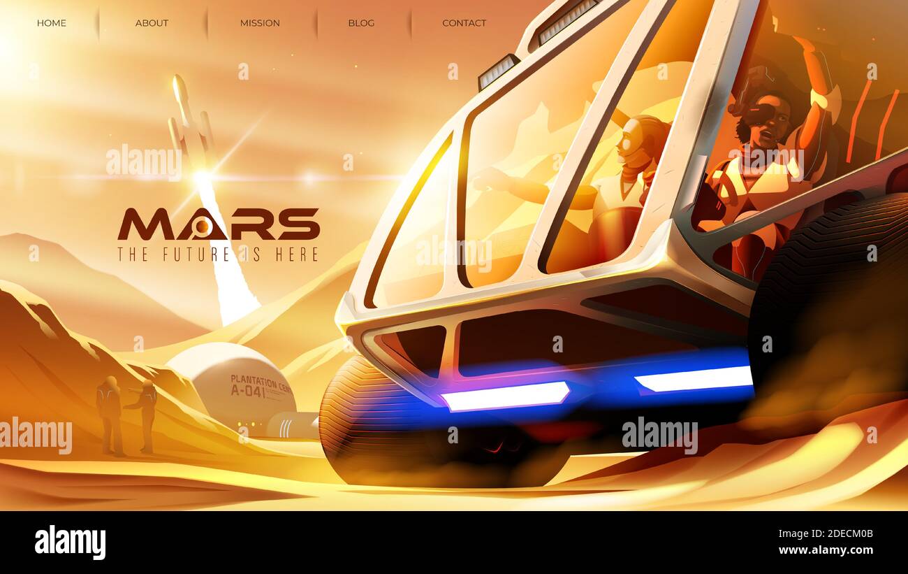 Missions de mars Banque d'images vectorielles - Alamy