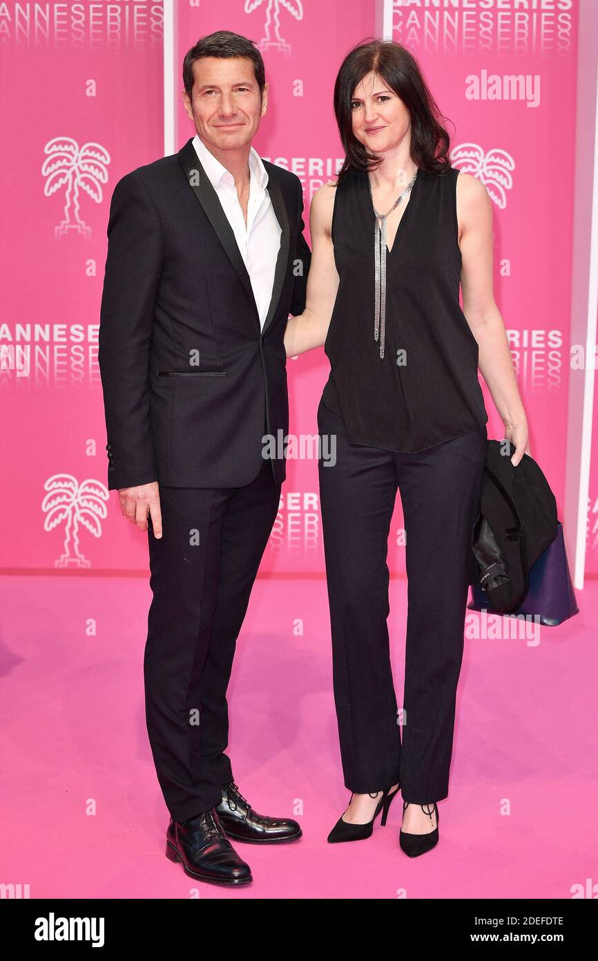 Le maire de Cannes, David Lisnard et son épouse Jacqueline Pozzi ...