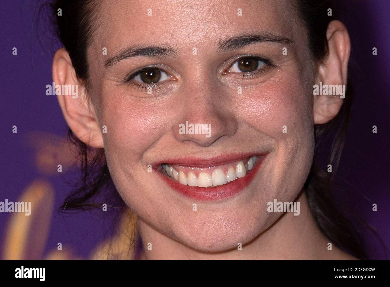 Lucie Lucas assiste à la première Aladdin au cinéma Grand Rex à Paris ...