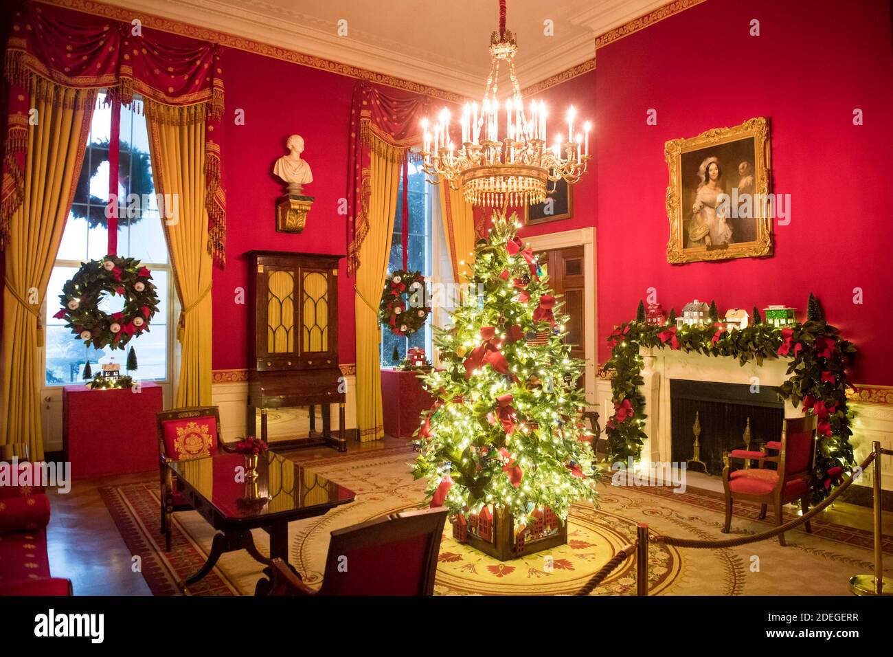 Washington DC, États-Unis. 30 novembre 2020. La salle rouge de la ...