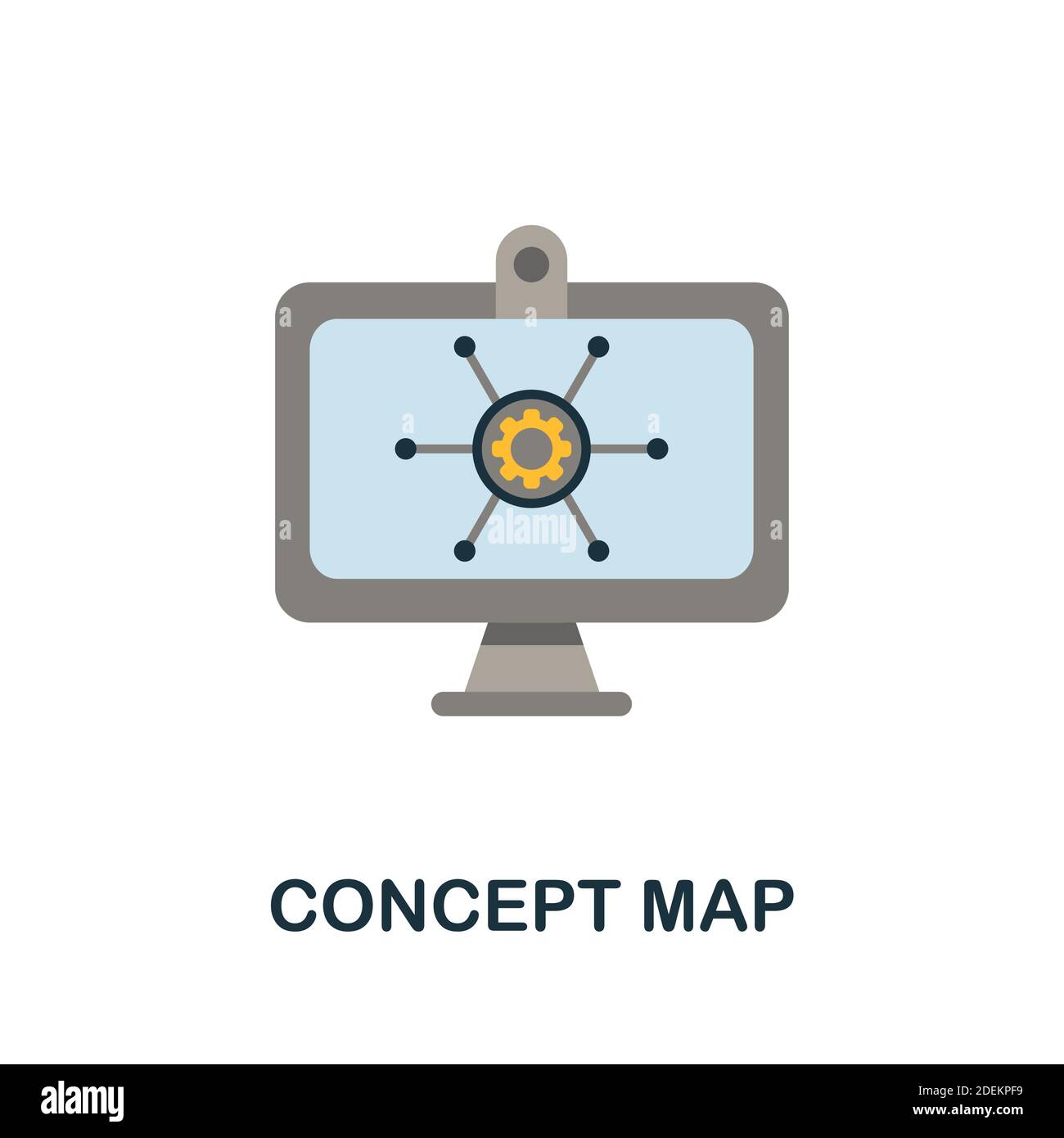 Icône de plan de concept. Elément simple de la collection de gestion de ...
