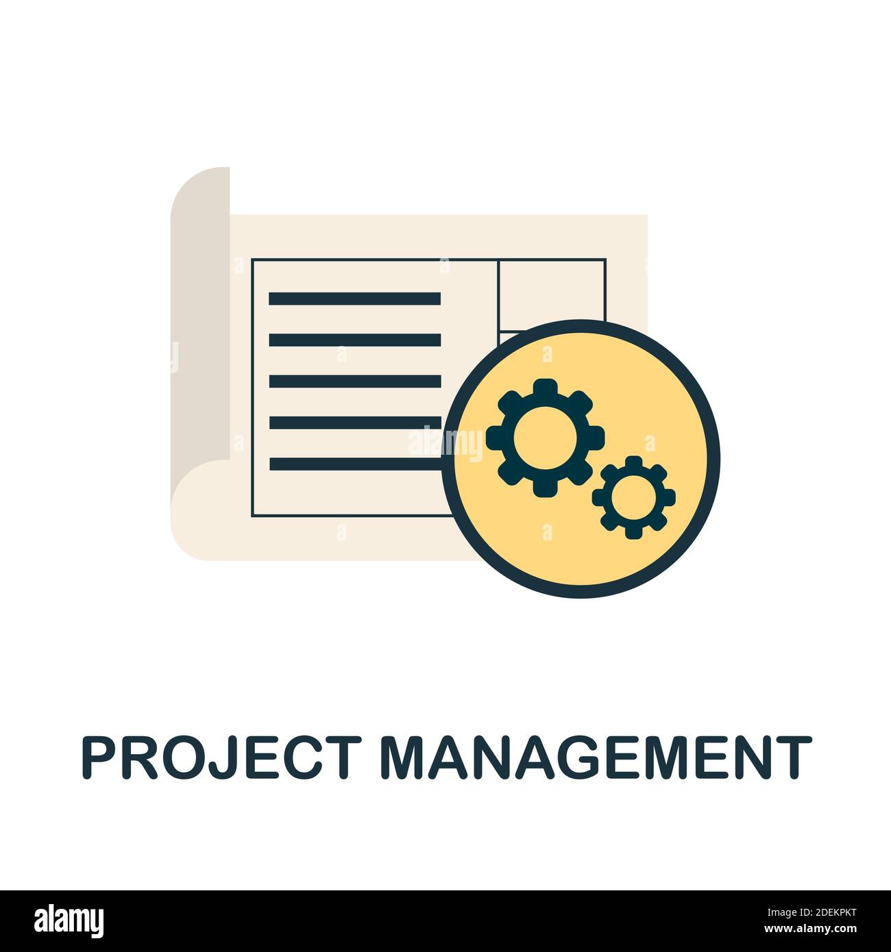 Icône gestion de projet. Elément simple de la collection de gestion de ...