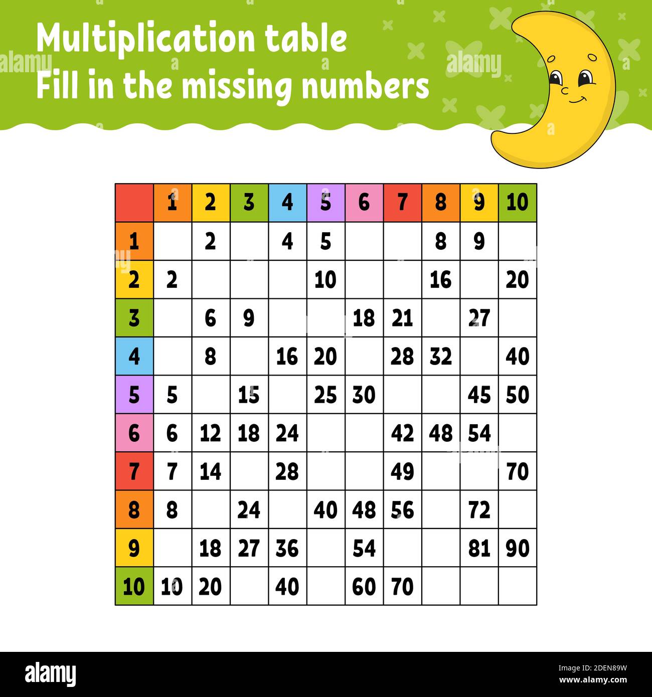 Table de multiplication exercice Banque de photographies et d’images à ...