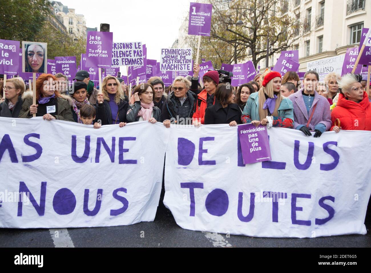 Clementine Autain du Parti LFI, Eva Darlan, Najat Vallaud Belkacem ...