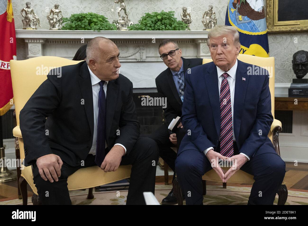 LE Président AMÉRICAIN Donald J. Trump (R) et le Premier ministre ...